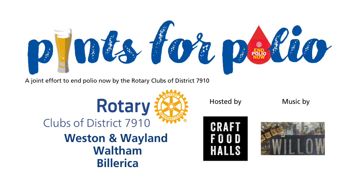 Pints for Polio, Oct 24 in Waltham -- All Are Welcome! | Rotary ...